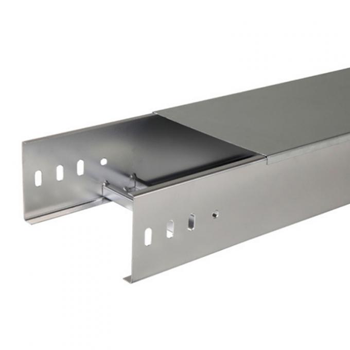 Wall Mounted 225mm Galvanised Trunking 750mm Cable Tray Ladder OEM