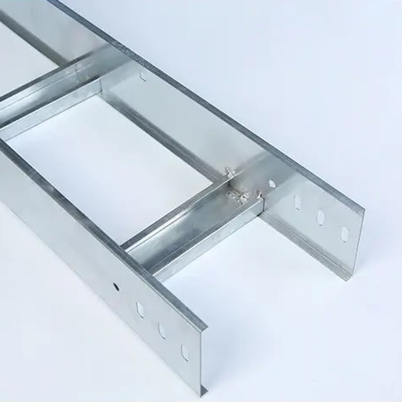 Wall Mounted 225mm Galvanised Trunking 750mm Cable Tray Ladder OEM